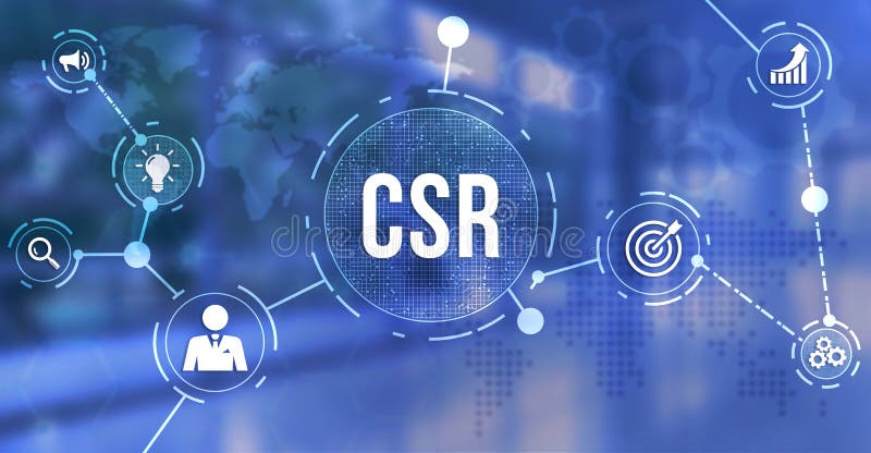 Internet, Business, Technology and Network Concept. CSR Abbreviation ...