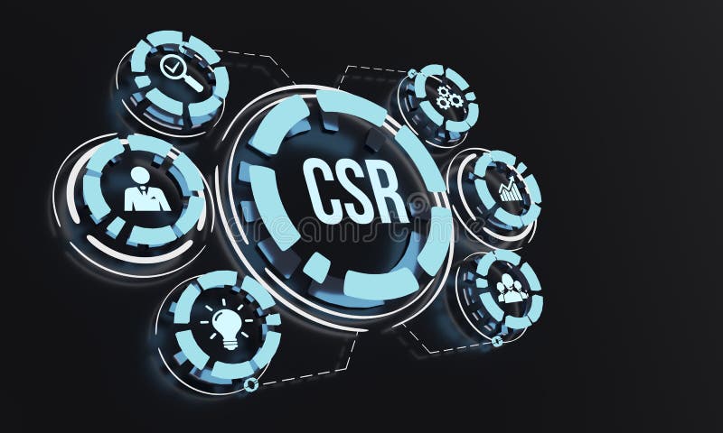 Internet, Business, Technology and Network Concept. CSR Abbreviation ...