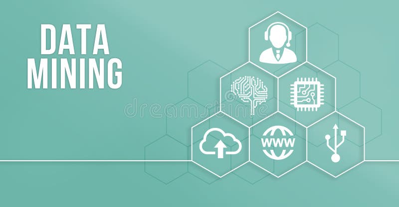 Internet, Business, Technology and Network Concept. Data Mining Concept ...