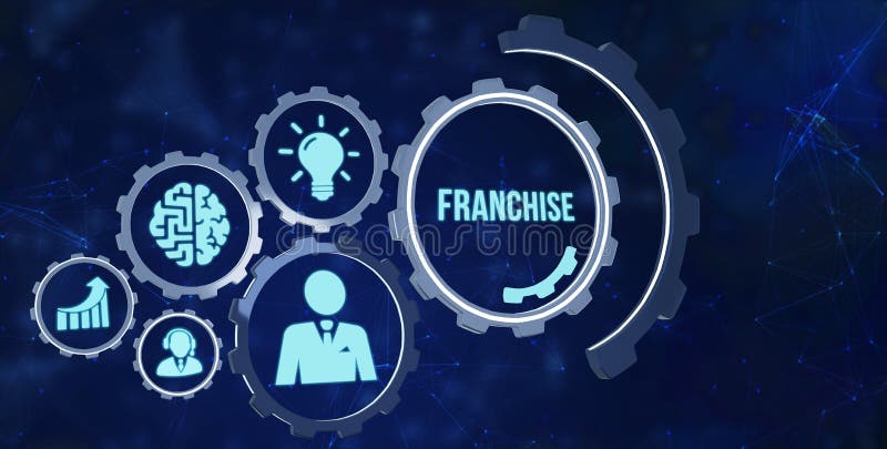 Internet, Business, Technology and Network Concept. Franchise Concept ...