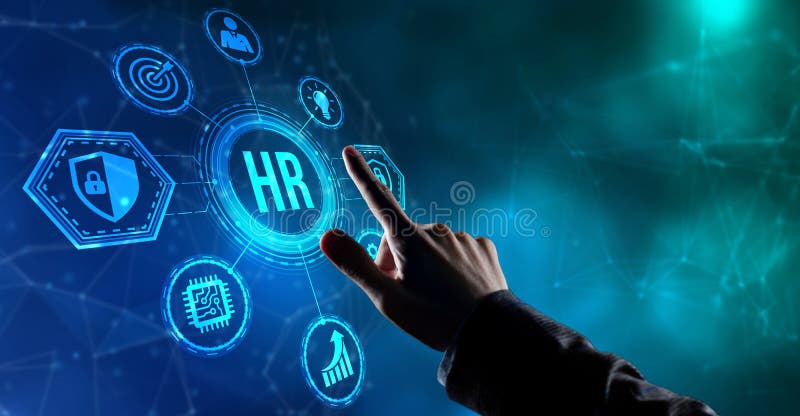 Internet, Business, Technology and Network Concept.Human Resources HR ...