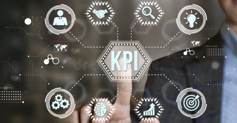 Internet, Business, Technology and Network Concept. KPI Key Performance ...