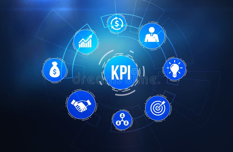 Internet, Business, Technology and Network Concept. KPI Key Performance ...