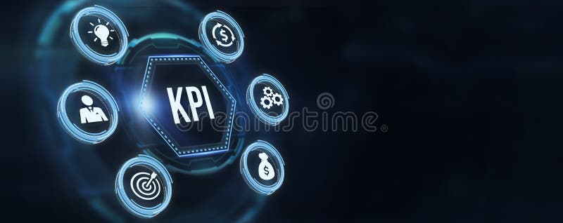 Internet, Business, Technology and Network Concept. KPI Key Performance ...