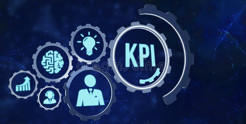 Internet, Business, Technology and Network Concept. KPI Key Performance ...