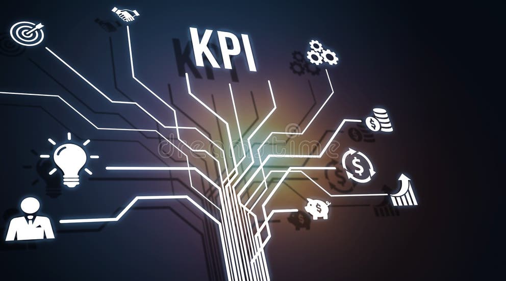 Internet, Business, Technology and Network Concept. KPI Key Performance ...