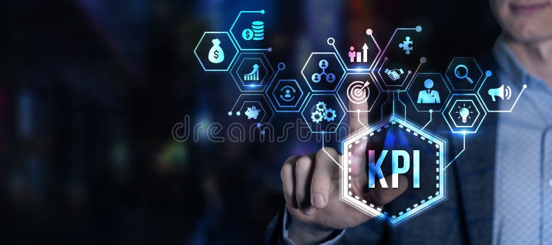 Internet, Business, Technology and Network Concept. KPI Key Performance ...