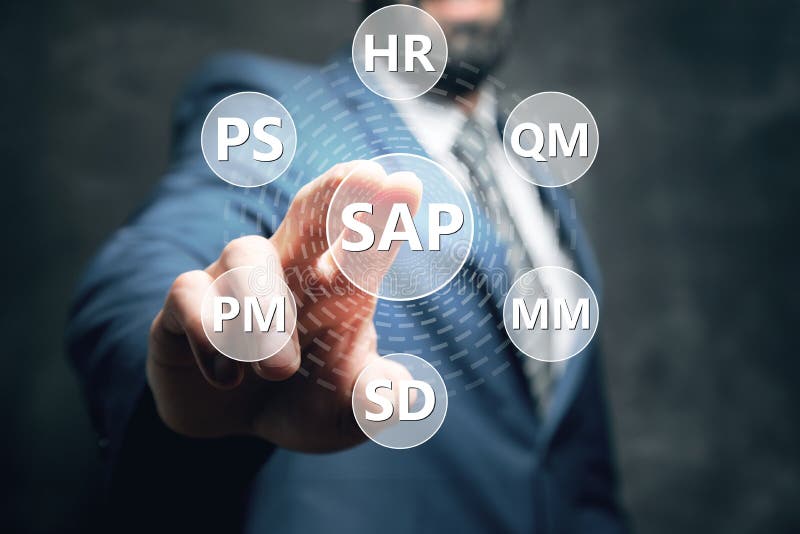 Internet, Business, Technology and Network Concept. SAP System Software ...