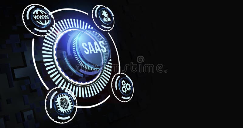 Internet, Business, Technology and Network Concept.Software As a ...