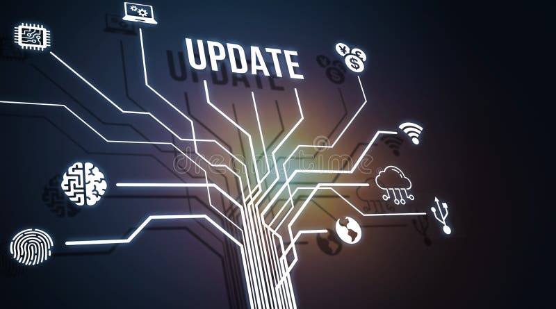 Internet, Business, Technology and Network Concept. Update Software ...