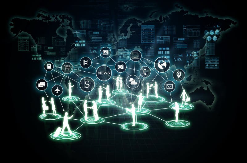 Internet Community stock illustration. Illustration of computer - 5902277