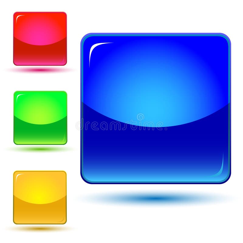 Web buttons. stock vector. Illustration of square, sparse - 8023396