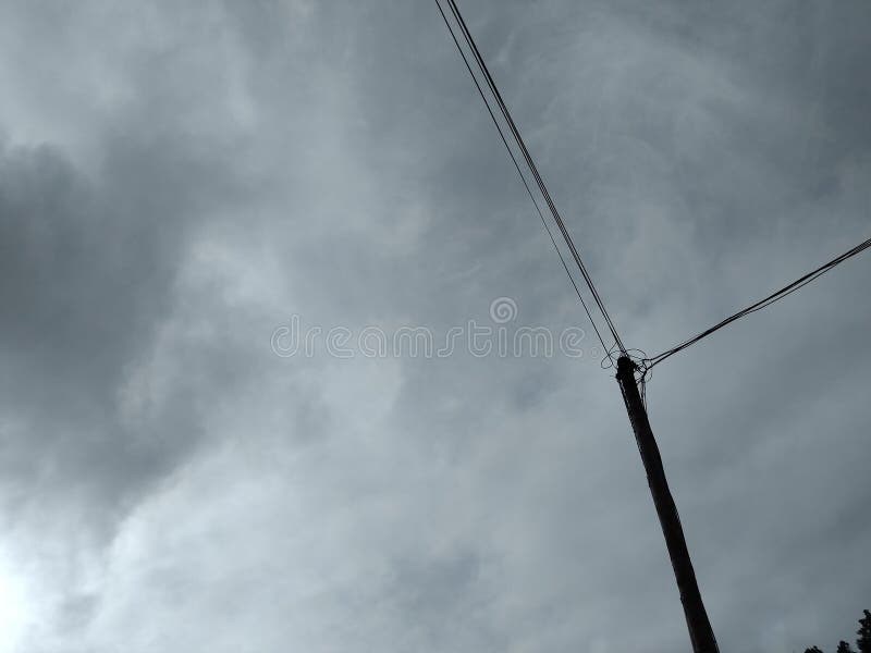 Internet Cable Pole stock photo. Image of energy, powerful - 313165834