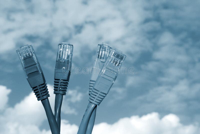Internet cables stock photo. Image of outdoors, connector - 6891346