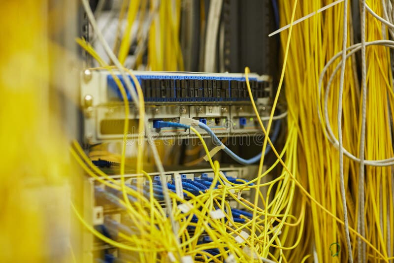 Internet Cables in Server Hub Stock Photo - Image of cloud ...