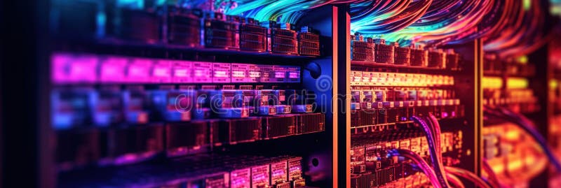 Switch network cabling stock illustration. Illustration of cabling ...
