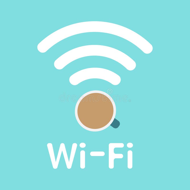 Internet Cafe Poster Design, Vector Illustration Stock Vector ...