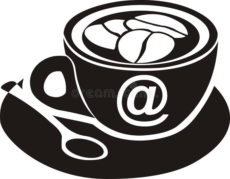 Internet cafe sign stock vector. Illustration of cafe - 44904347