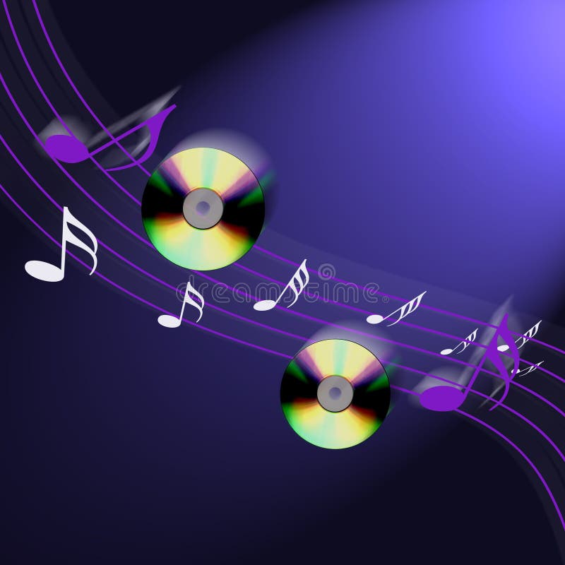 Cd music world stock illustration. Illustration of play - 1290923