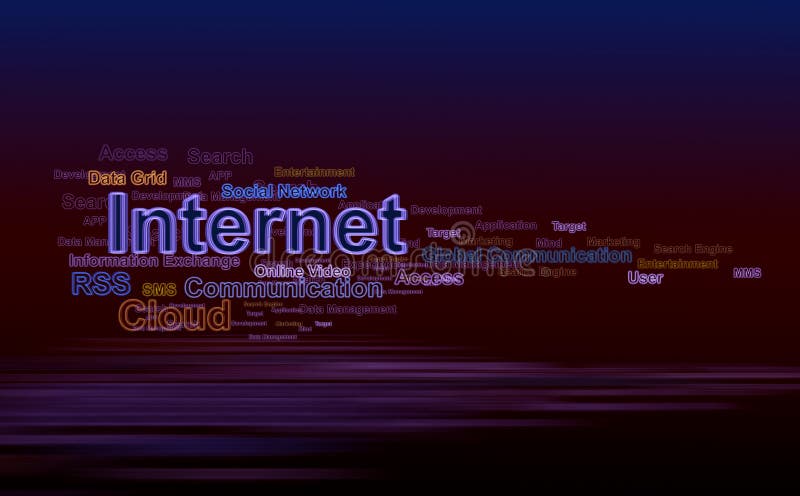Internet cloud stock illustration. Illustration of industry - 18141120