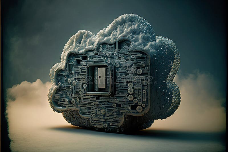 It Internet Cloud Computing Storage Technology Cyberspace Concept. AI ...