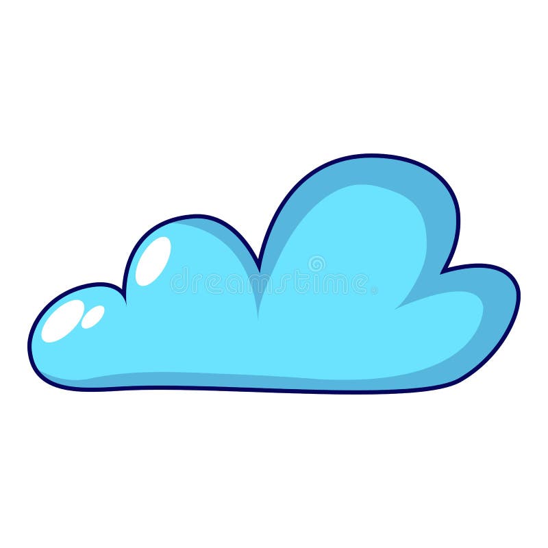 Internet Cloud Icon, Cartoon Style Stock Vector - Illustration of ...