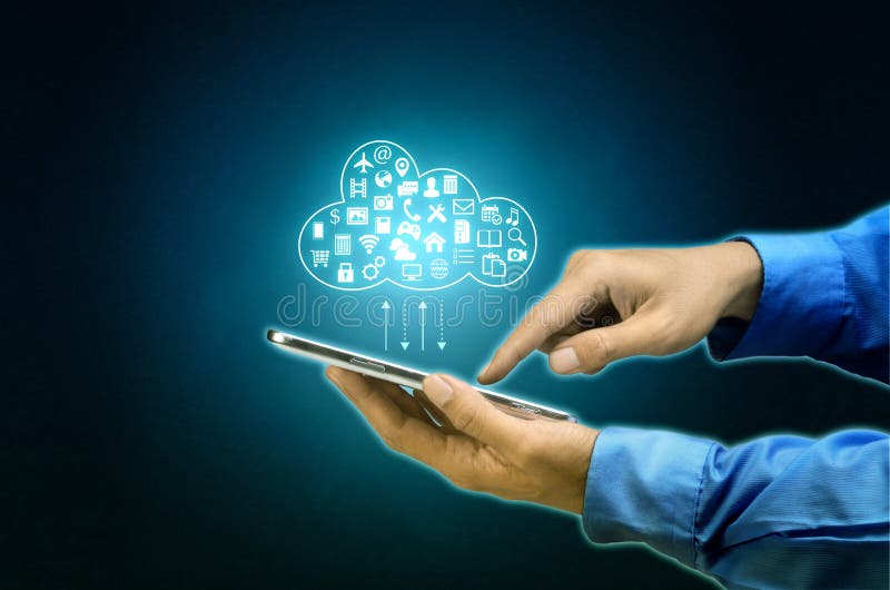 Internet Cloud Computing stock photo. Image of database - 62826434