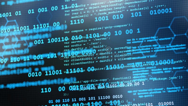 Internet Code Programming and Scripting Concept Stock Illustration ...