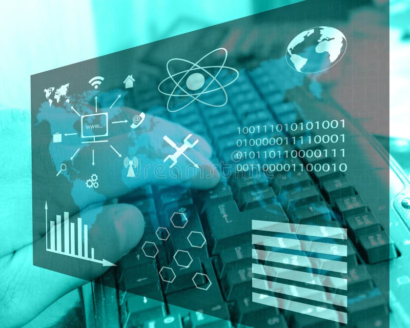 Computer Theme Collage Stock Illustrations – 78 Computer Theme Collage ...