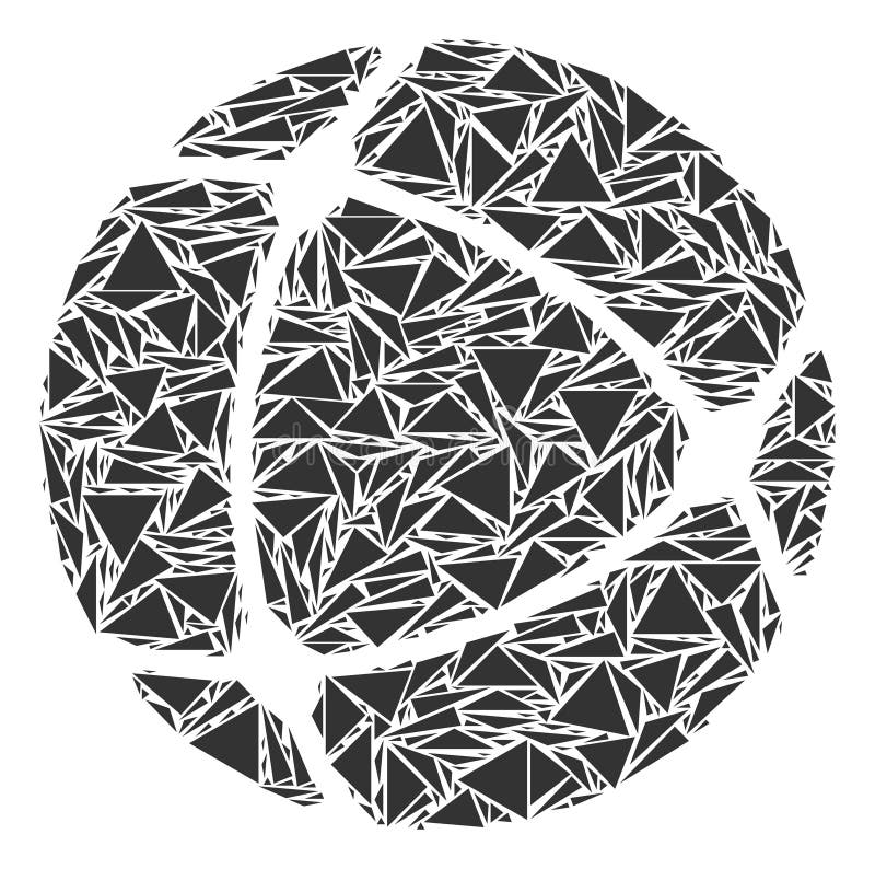 Internet Mosaic of Triangles Stock Vector - Illustration of concept ...