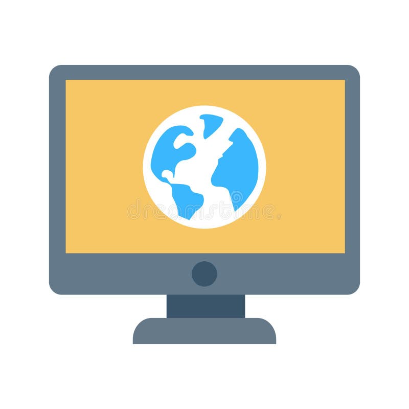 Internet Color Vector Icon Which Can Easily Modify or Edit Stock Vector ...