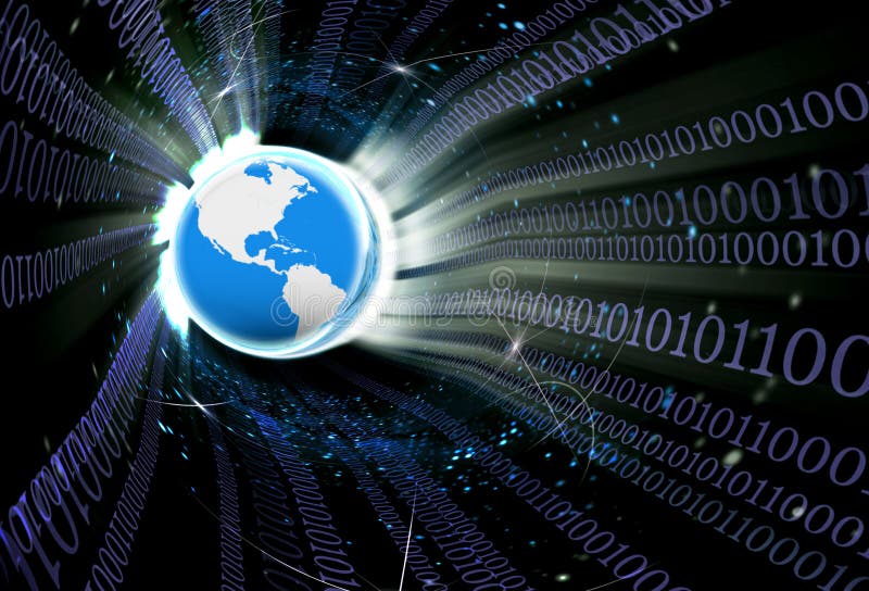 Digital Communication Background Stock Vector - Illustration of ...