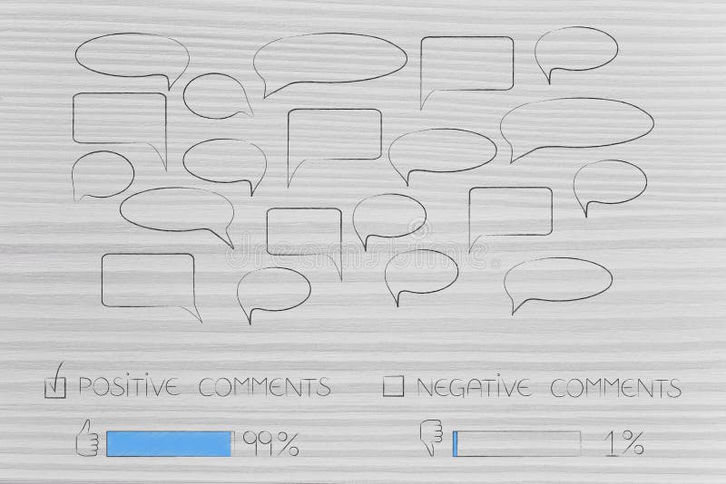 1 Per Cent Negative Comments and 99 Per Cent Positive Ones Stats Stock ...