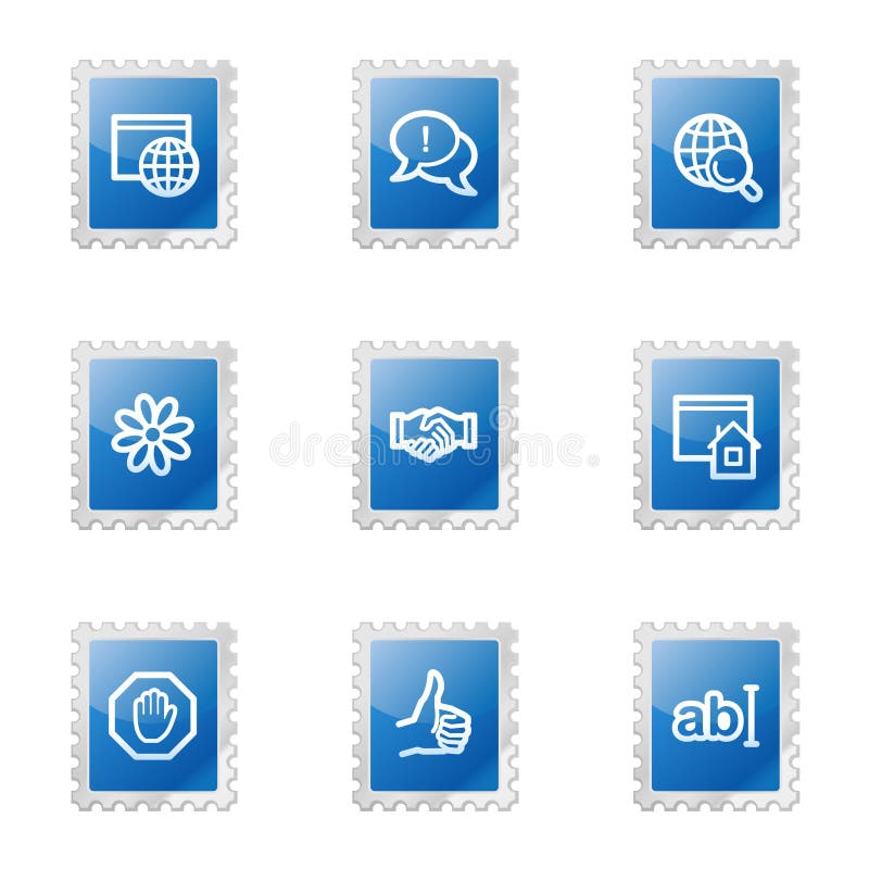 Communication Web Icons, Green Grey Solid Icons Stock Vector ...