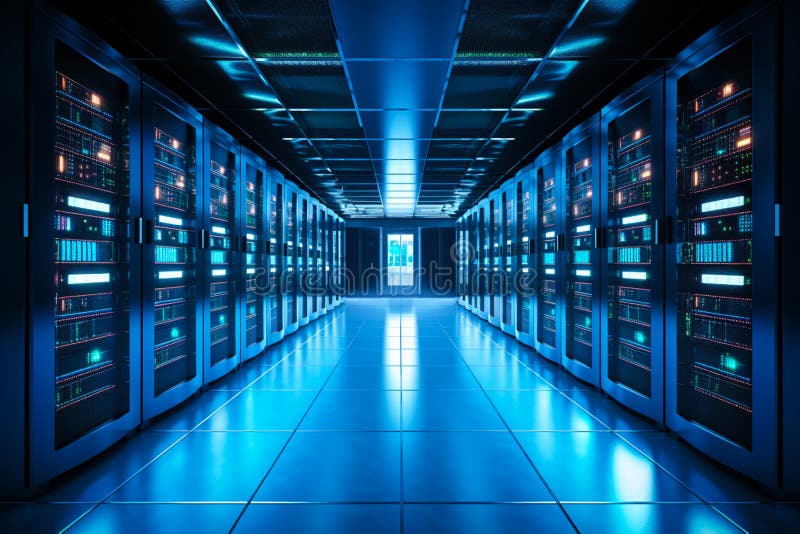 Internet Communication and Network Technology Concept. Technological ...