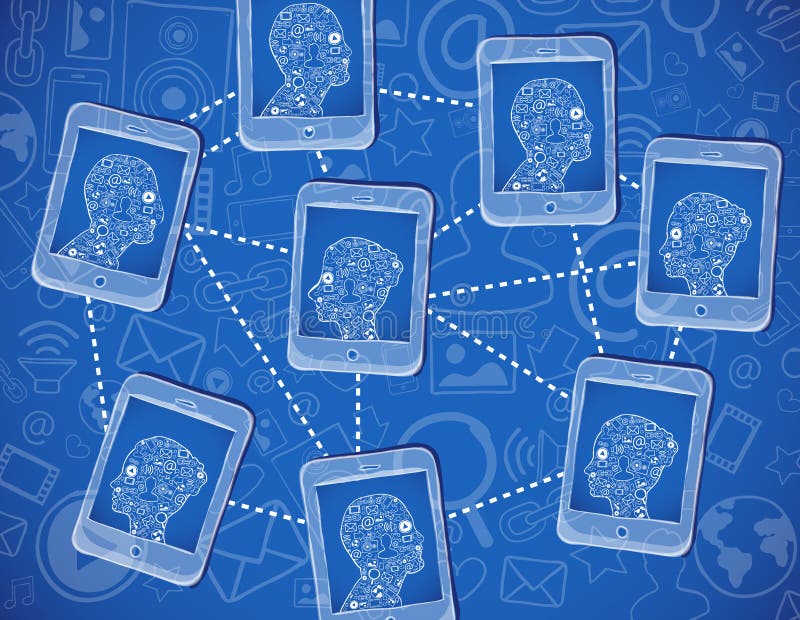 Internet communication stock illustration. Illustration of laptop ...