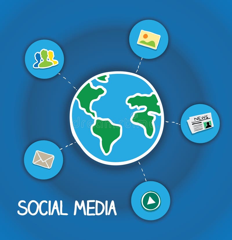 Internet communication stock illustration. Illustration of computer ...