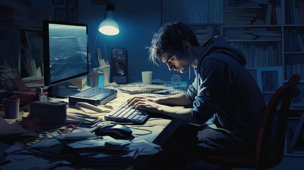 Internet computer bored stock image. Image of digital - 305895757