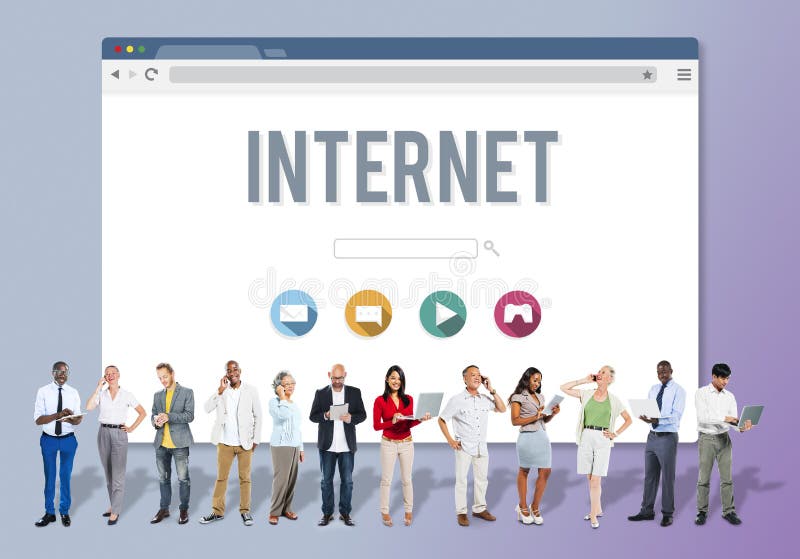 Internet Computer Data Digital Networking Web Concept Stock Photo ...