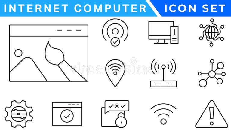 Computer Design Hardware Icons Set Stock Illustrations – 13,390 Computer Design Hardware Icons ...