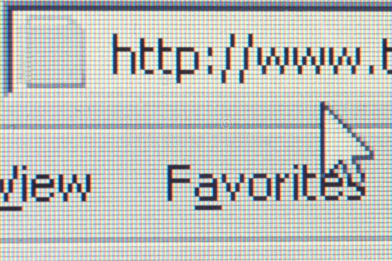 Internet, Computer Screen Closeup Stock Photo - Image of internet ...