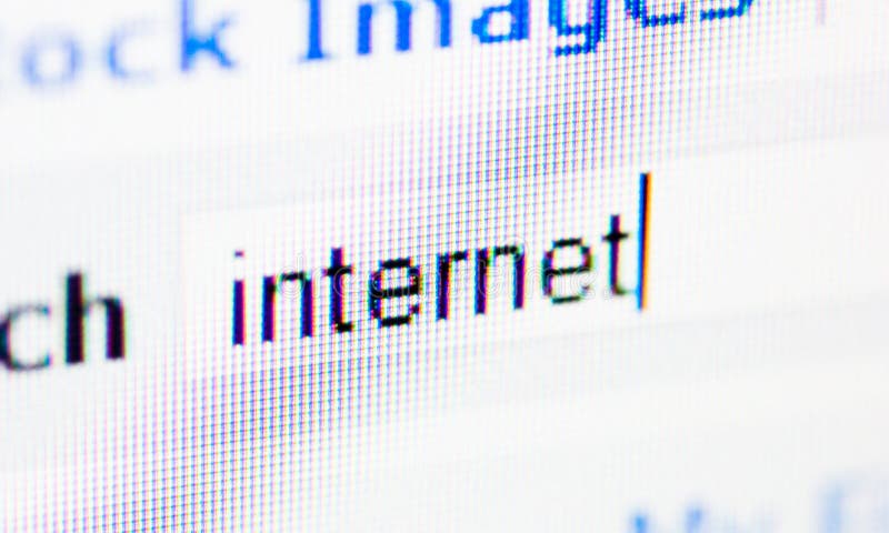 Internet. Computer Screen Macro. Stock Photo - Image of computer, high ...