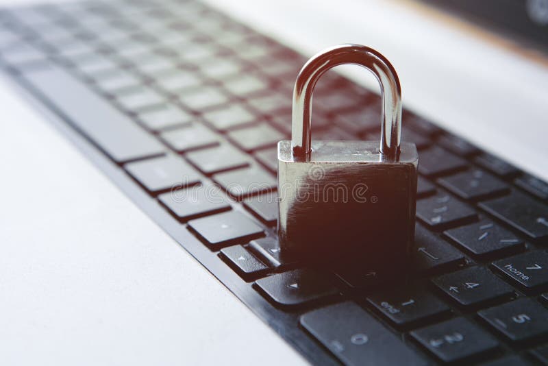 Internet and Computer Security Concept Stock Photo - Image of symbol ...