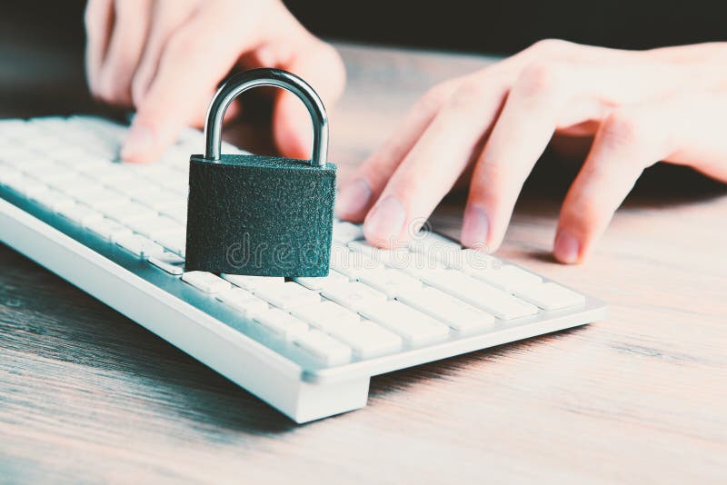 Internet and Computer Security Concept Stock Image - Image of safeguard ...