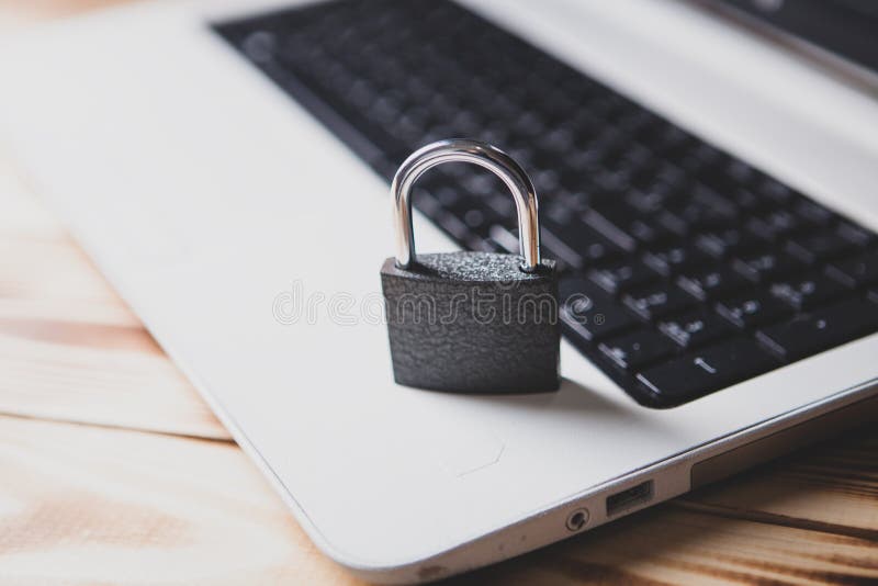 Internet and Computer Security Concept Stock Image - Image of theft ...