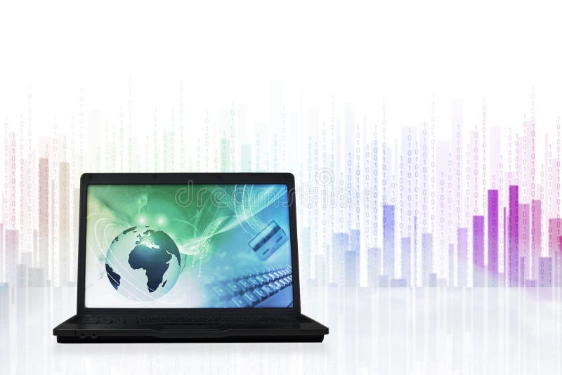 Internet Laptop stock photo. Image of business, gadget - 35466600