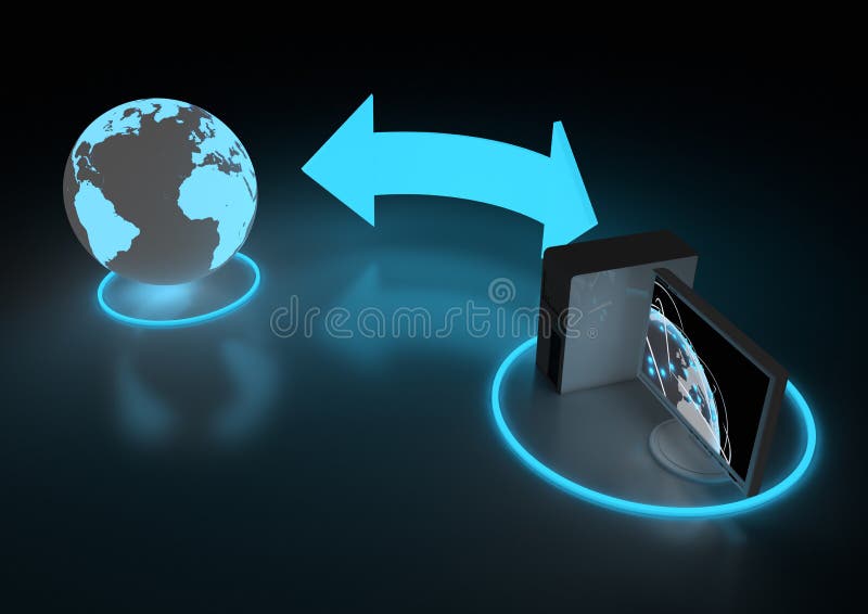 Internet concept stock illustration. Illustration of network - 23371331