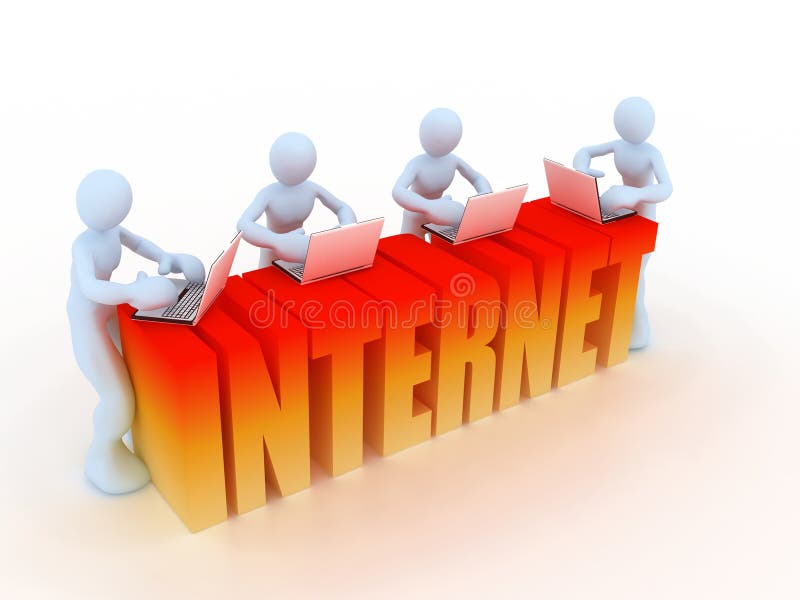 Fast internet concept stock illustration. Illustration of communication ...