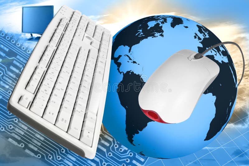 Internet Concept of Global Network Connections, Lines and ...