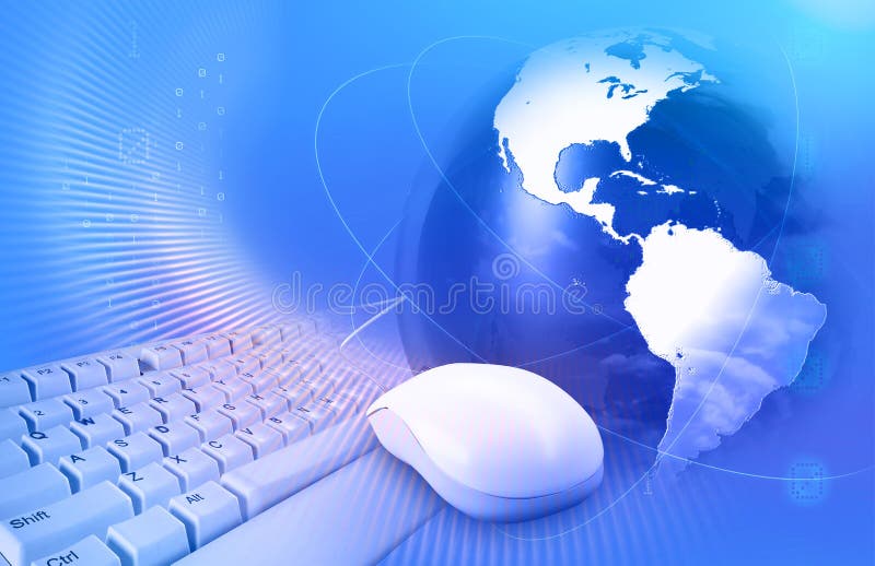 Internet Concept with Mouse Stock Illustration - Illustration of ...